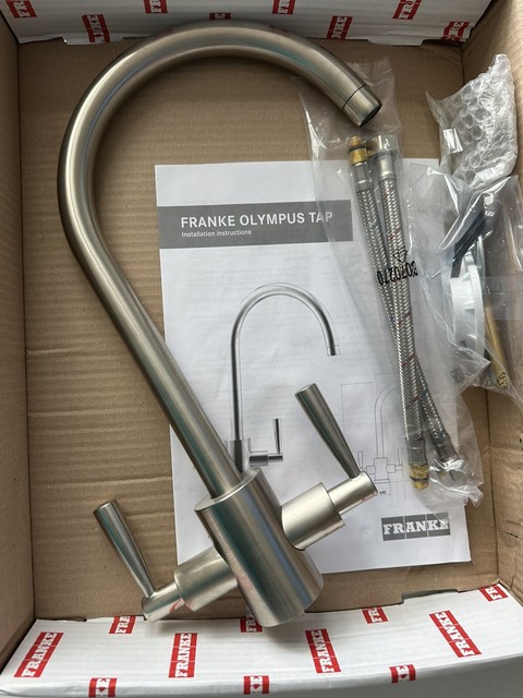 Franke Olympus 115.0049.979 Dual Lever Mono Mixer Kitchen Tap - Silk ...
