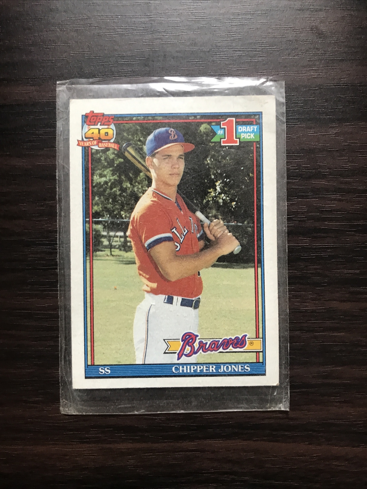1991 Topps #333 CHIPPER JONES Atlanta Braves Rookie Card | eBay
