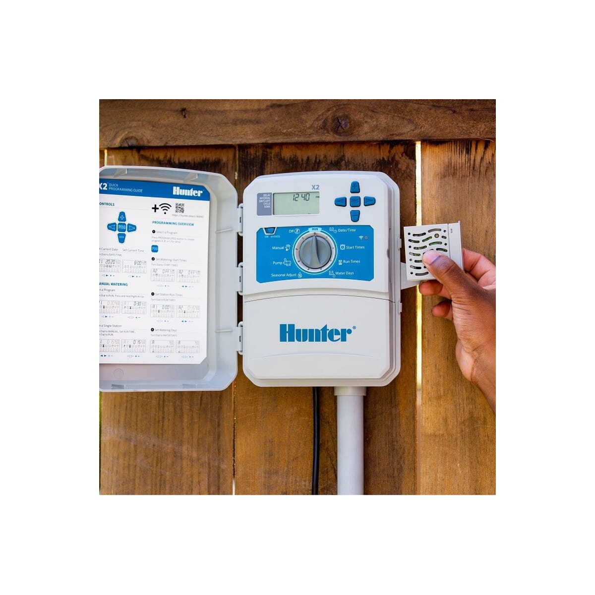 HUNTER Ind. X2 4 6 8 14 Zonen Außen Wand Wi-Fi Bewässerungscomputer ...