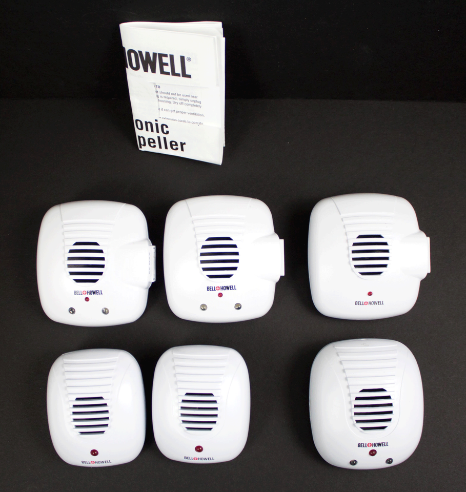 Bell and Howell Direct Plug In Ultrasonic Pest Repeller Lot of 6 Model ...