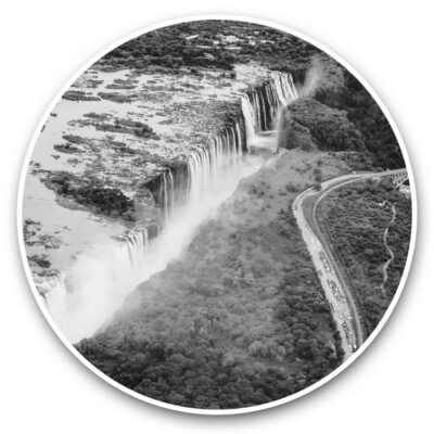 2 x Vinyl Stickers 20cm (bw) - Victoria Falls Africa River #38197 | eBay UK