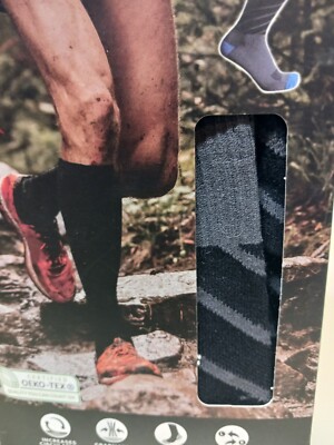 Crane Men's XL Compression Sock Gray and Black | eBay