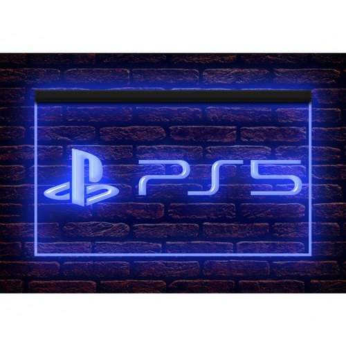 Playstation Game Room Man Cave PS 5 Shop Store Home Decor Light Neon ...