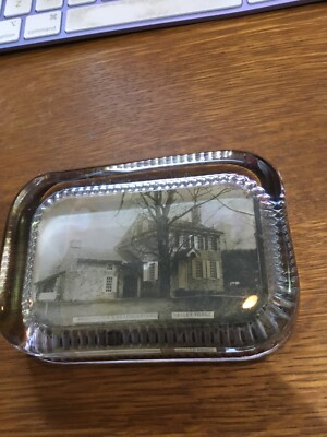 WASHINGTON'S HEADQUARTERS VALLEY FORGE VINTAGE REAL PICTURE GLASS ...