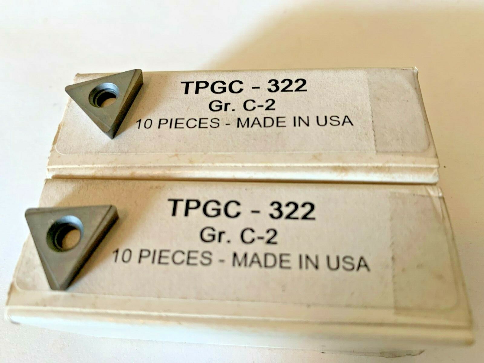 NEW 10 PCS. USA ,TPGC 322 C 2 GRADE INDEXABLE CARBIDE INSERTS | eBay