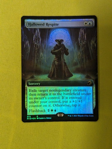 Magic FOIL Hallowed Respite Extended Art - Innistrad: Midnight Hunt MTG 373 | eBay