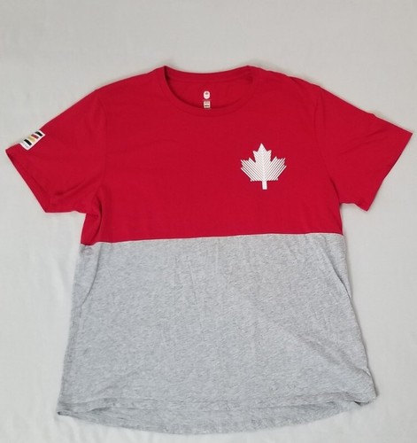 Canada Olympic T-Shirt Mens Canadian Flag Red Hudsons Bay Size Large | eBay