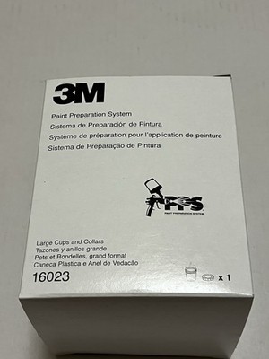 Brand New 3M 16023 Paint Preparation System Large Cups & Collars 28oz ...