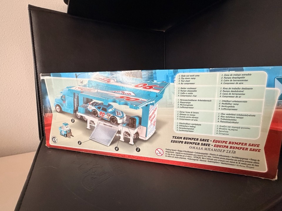 Disney Pixar Cars Team Bumper Save #90 Hauler/Truck RARE Box | eBay