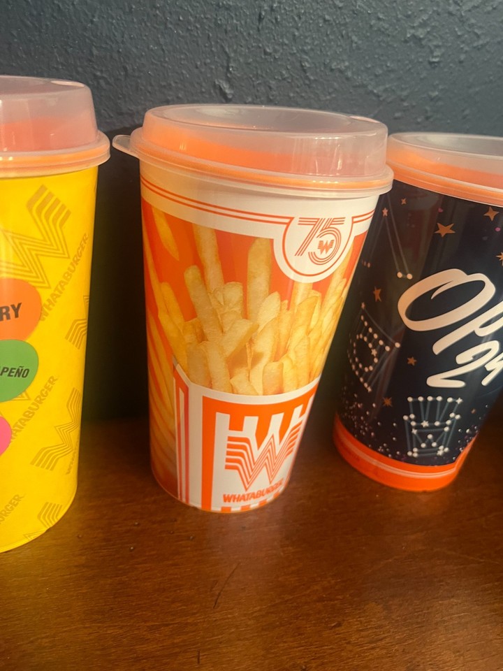 WHATABURGER 75th Anniversary Collector 3 Cups 160Z LIMITED EDITION NEW ...