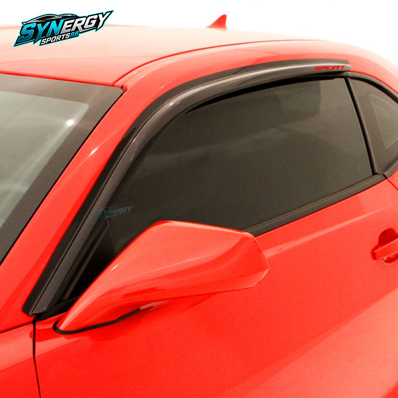 Window Visors For 08-23 Dodge Challenger Smoke Acrylic Rain Guard ...