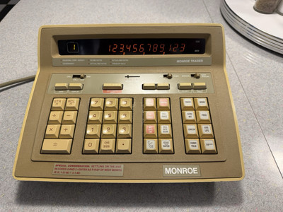 Vintage Monroe Trader Bond Trader Calculator Litton and Power TESTED | eBay