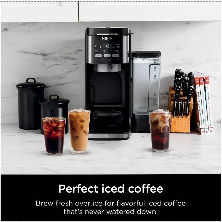 Ninja Drip Coffee Maker DualBrew Pro Hot & Iced Coffee Machine- Black ...