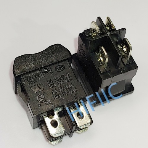 1PCS/5PCS PRONIC R13 Rocker Switch 4 Pins 5A/8A 250VAC 10A 250VAC Black ...