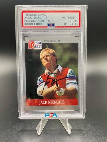 JACK NICKLAUS PSA AUTHENTIC AUTOGRAPHED GOLF PRO SET CARD | eBay
