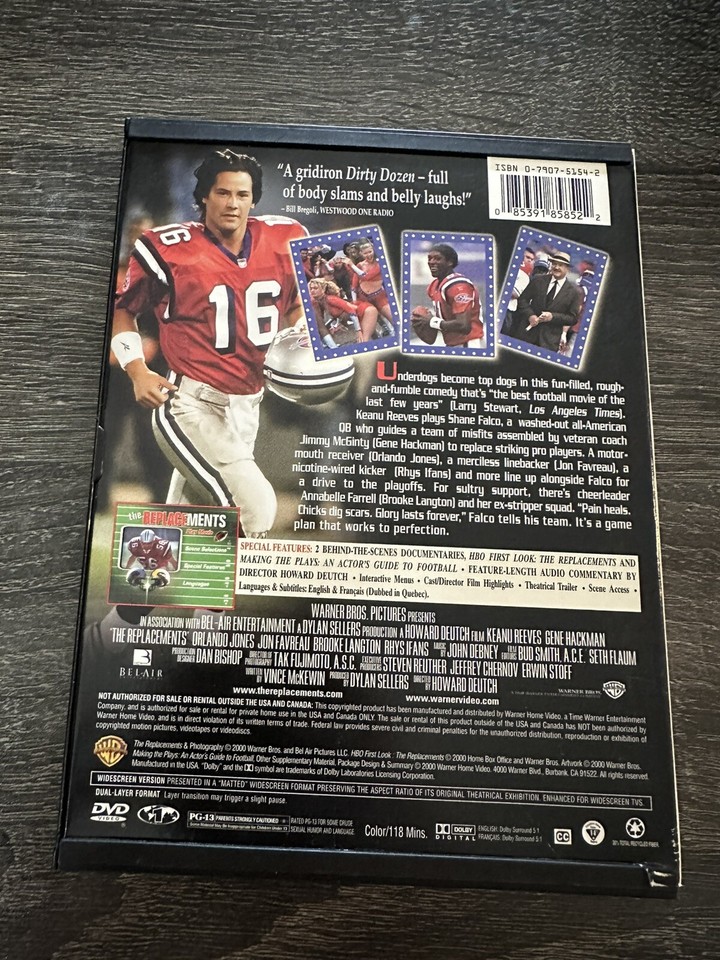 Replacements (DVD, 2000) 85391858522| eBay