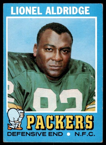 1971 TOPPS LIONEL ALDRIDGE RC GREEN BAY PACKERS #28B | eBay