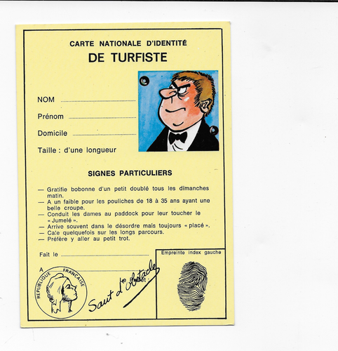 CARTE POSTALE IDENTITE TURFISTE - LYNA - ref 602/6 - neuve- humour | eBay