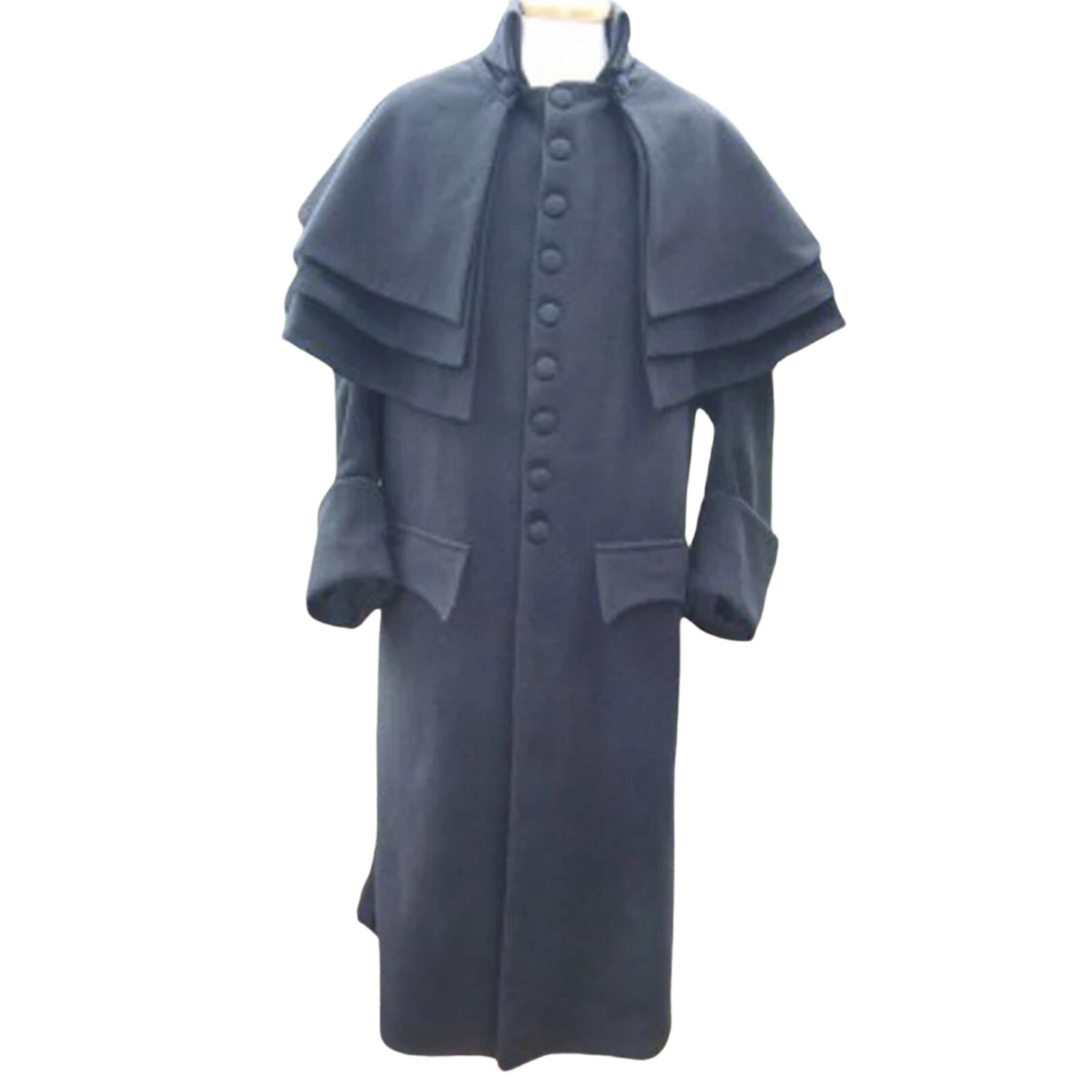 Regency Garrick overcoat/ coach mans coat/ triple caped overcoat | eBay