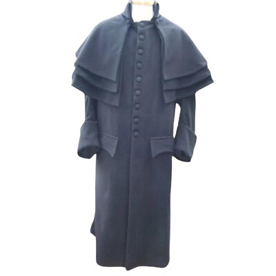 Regency Garrick overcoat/ coach mans coat/ triple caped overcoat | eBay