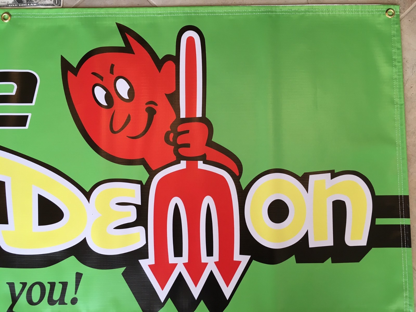 DODGE DEMON Garage Banner Sign (Large 2'x5') | eBay