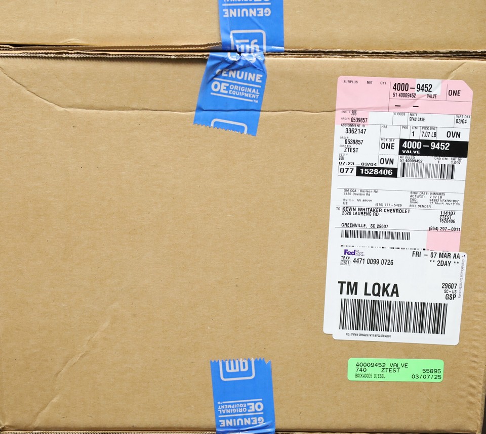 Genuine OEM GM 40009452 Engine Coolant Flow Control Valve 3.0L Duramax ...