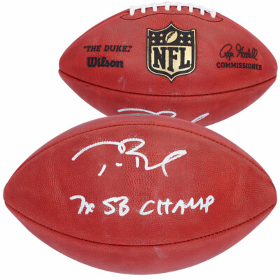 Tom Brady Autographed Official NFL Football Inscribed 7x SB Champ ...