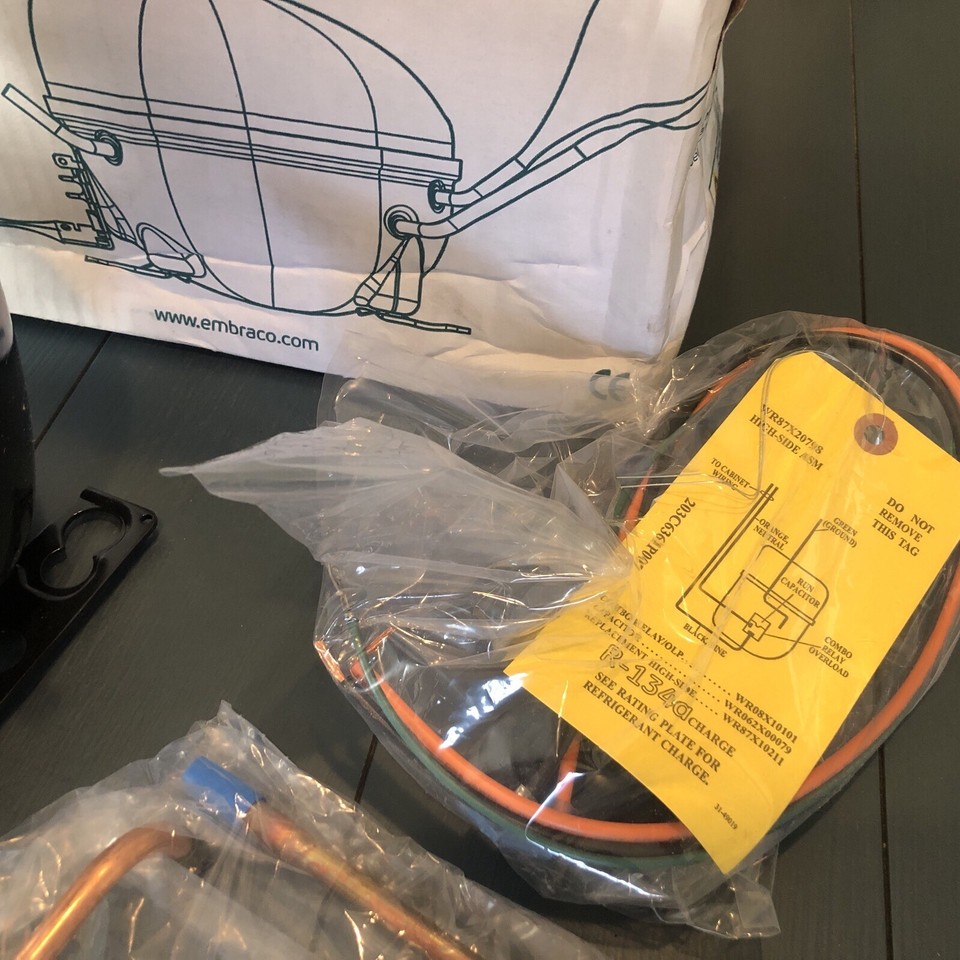 New! Embraco / GE Compressor Kit EGYS70HLP WR87X20798 | eBay