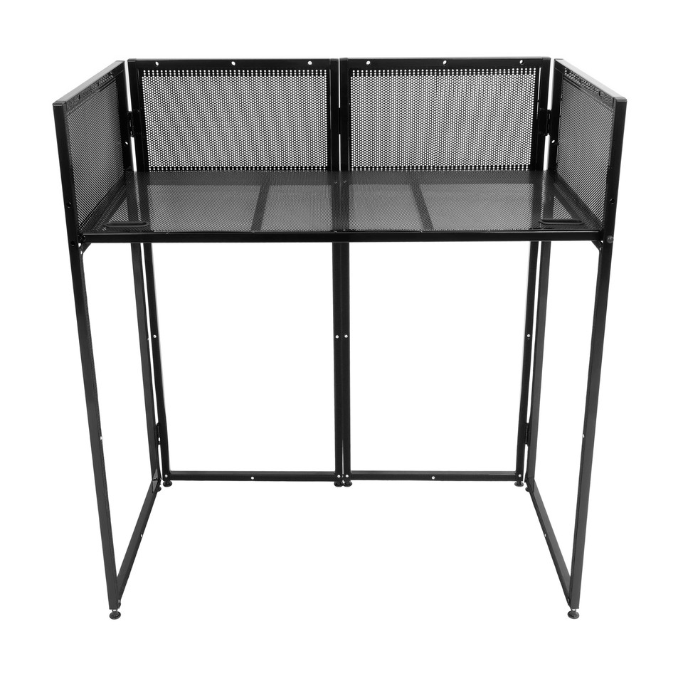 DJ Table Stand Adjustable Booth Facade w/Travel Bag Scrims +Built in ...