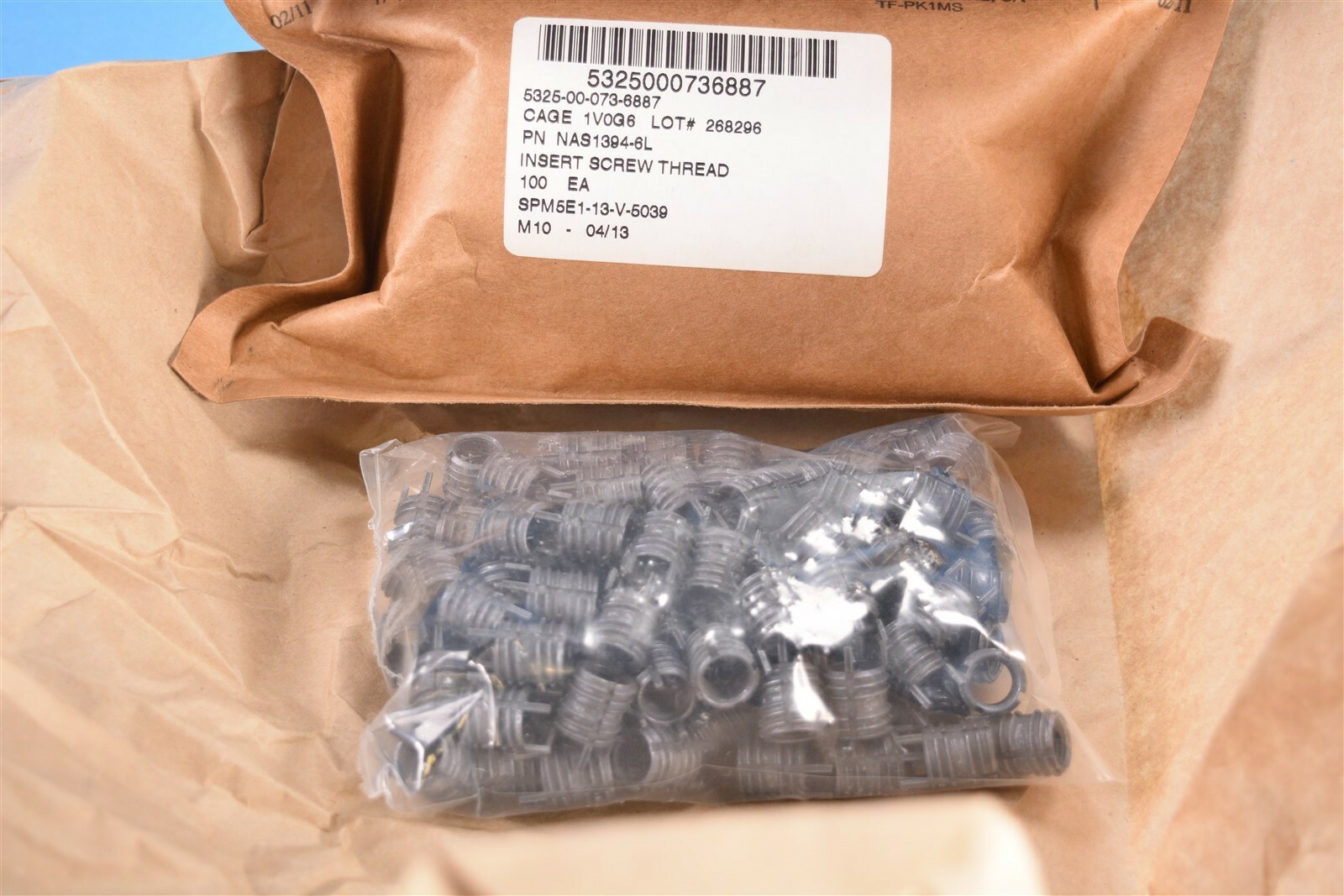 100 Arconic Keensert Screw Thread Insert 0.38" P/N: NAS1394-6L | eBay