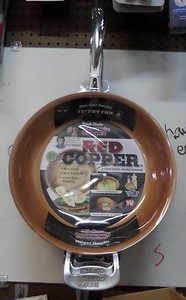 Bulbhead 10687-6 Fry Pan Red Copper Ceramic Copper 10" Red Red ...