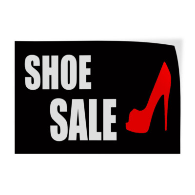 Decal Stickers Shoe Sale Store Business Advertisement Vinyl Store Sign ...
