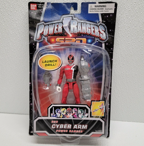 Power Rangers SPD Red Cyber Arm Ranger Action Figure Launch Drill - New ...