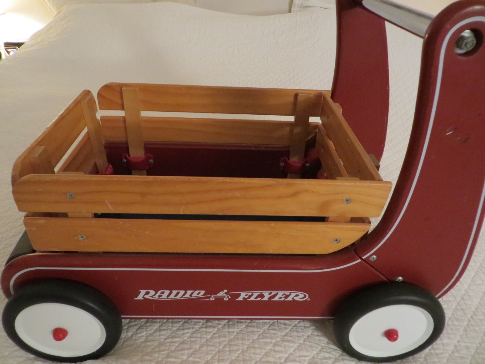 Radio Flyer Classic Walker Wagon, Sit to Stand Toddler Toy, Wood Walk Toddler | eBay