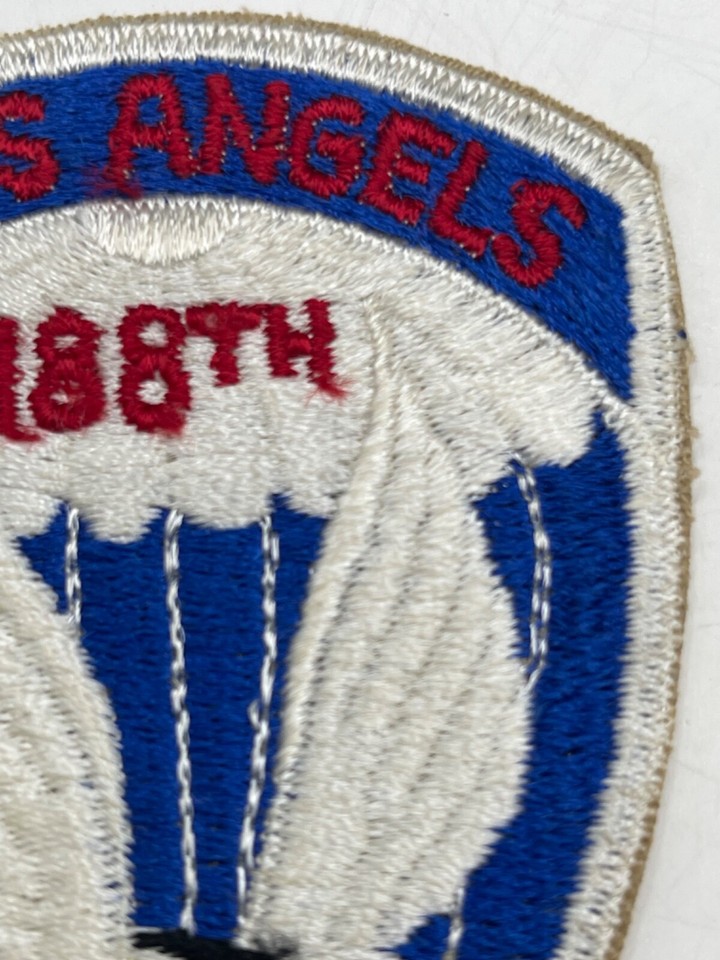 RARE ORIGINAL US 188th AIRBORNE INFANTRY PATCH HELLS ANGELS 1952 1957 ...