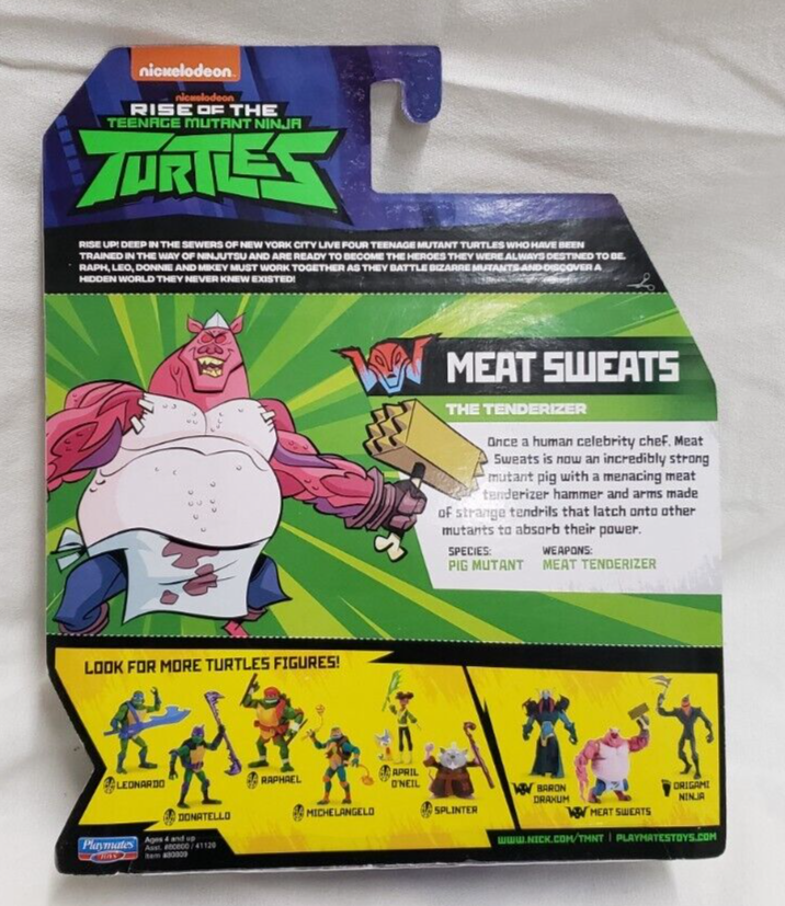MEAT SWEATS ACTION FIGURE - Nickelodeon Rise of the Teenage Mutant ...
