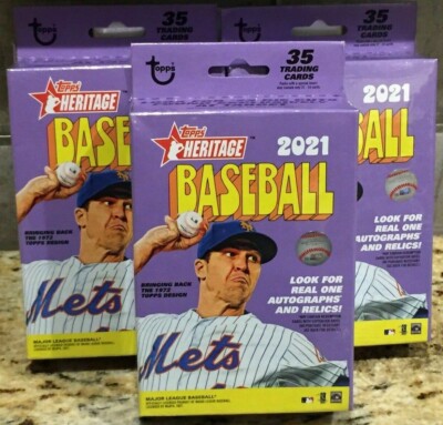 3 Factory Sealed Hanger Boxes NEW 2021 Topps Heritage Baseball -Target ...