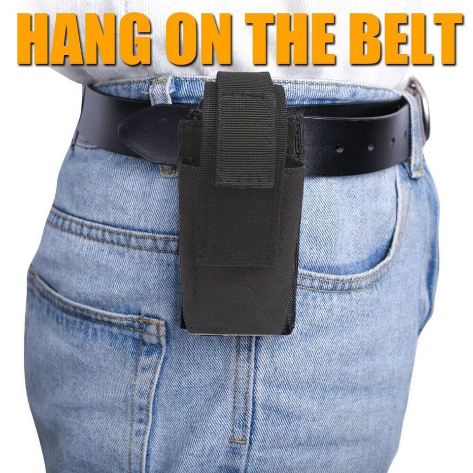 Tactical Flashlight Holster Holder for Duty Belt Flashlight Molle Pouch ...