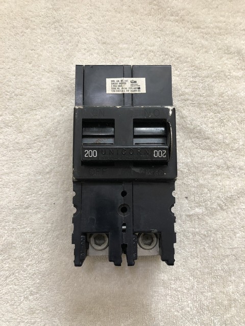 200A Zinsco Sylvania Unicorn 200 Amp 2 Pole UQFP-200 Main Circuit ...