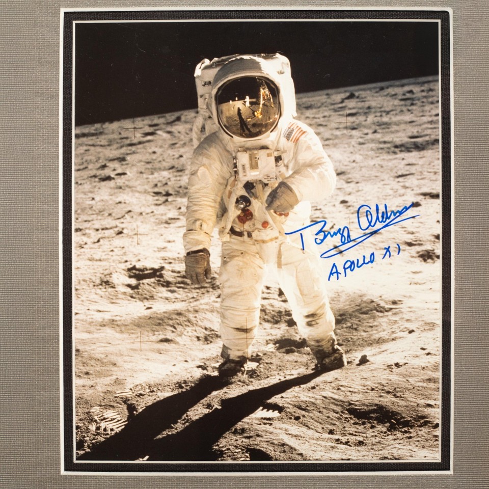 Buzz Aldrin Apollo 11 NASA Signed Autograph 13x21 Framed Display ...