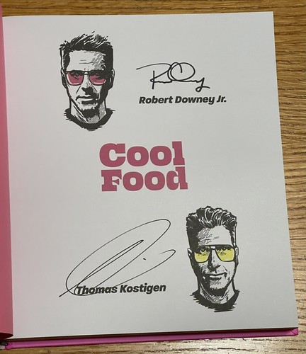 SIGNED Robert Downey Jr Cool Food Iron Man Book BEAUTIFUL FULL ...