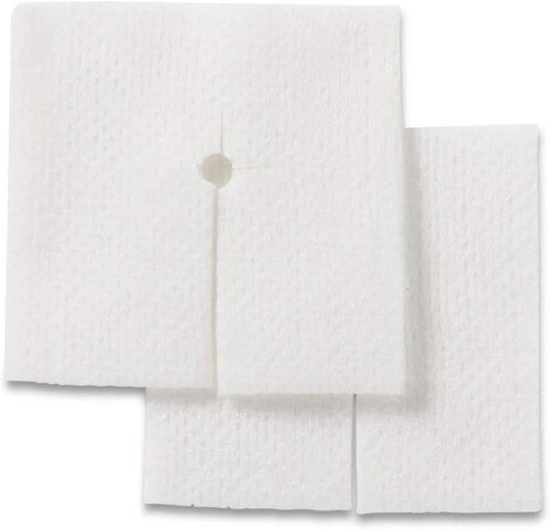 Sterile Fenestrated Sponge 6 Ply Highly Absorbent Rayon Polyester Drain ...