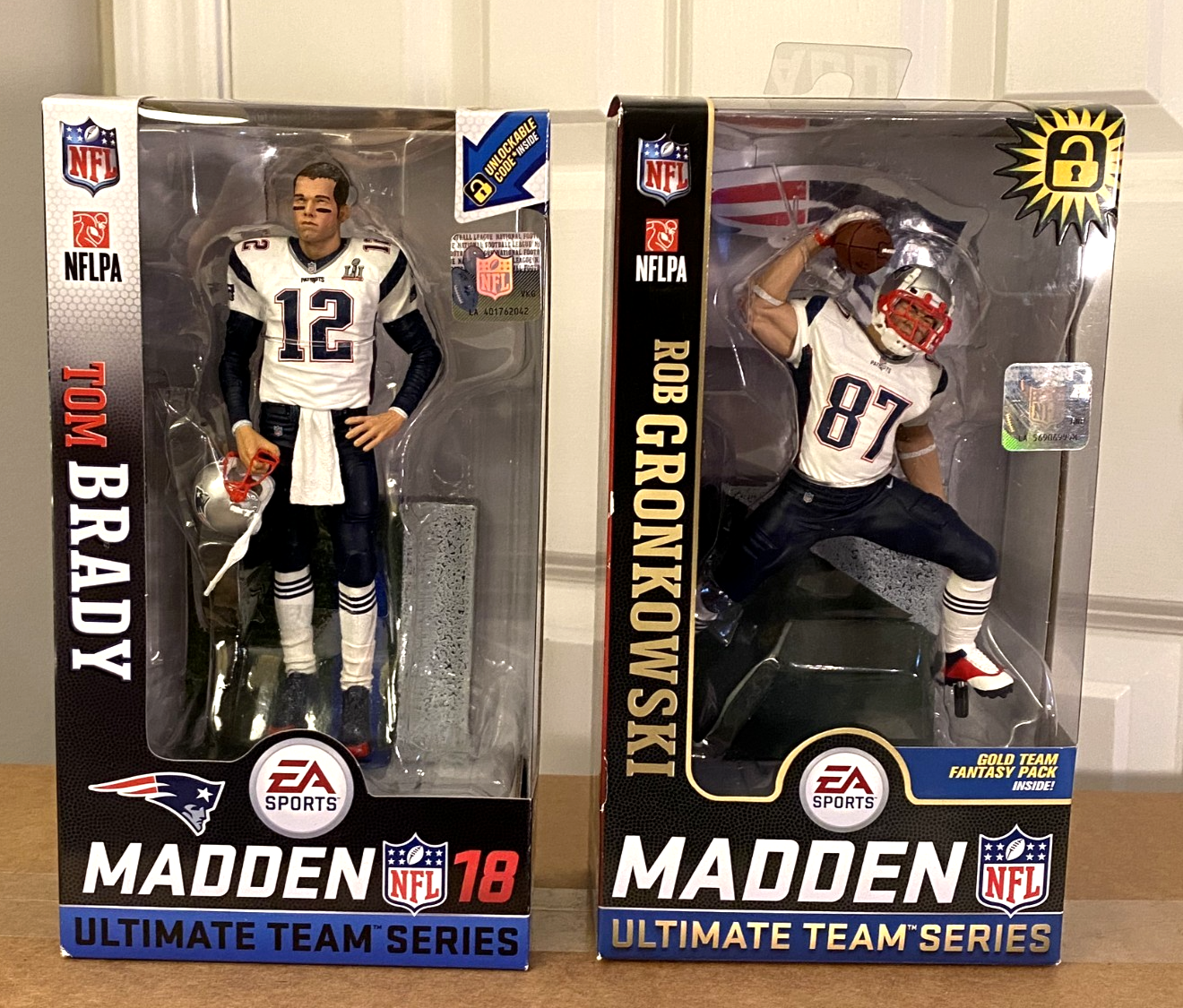 MADDEN NFL 18 19 Ultimate Team Series #12 TOM BRADY #87 RON GRONKOWSKI ...