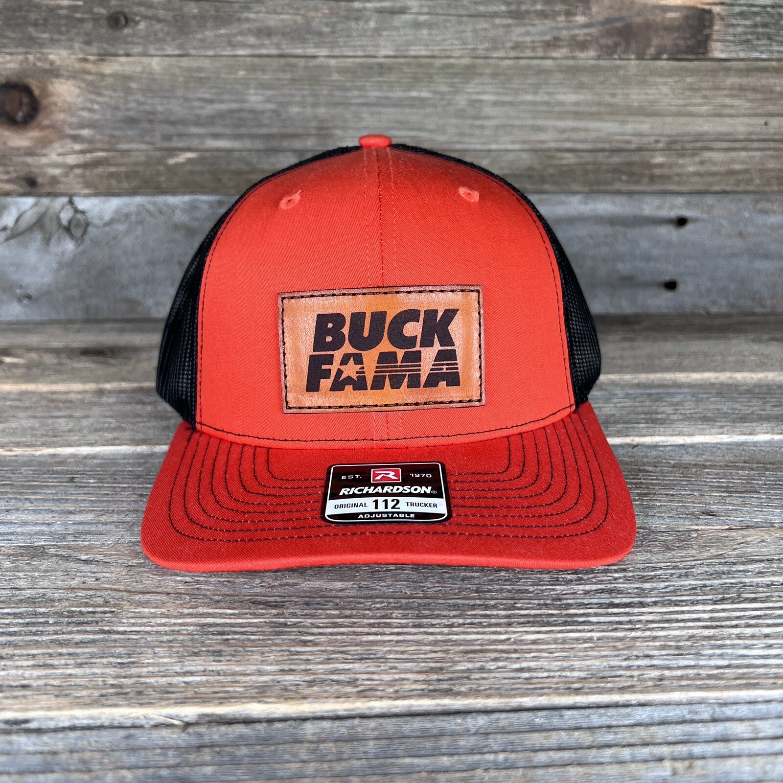 Buck Fama UT Vols Leather Patch Richardson Trucker Hat | eBay
