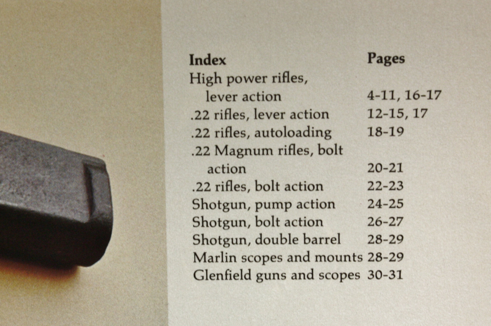 Marlin 780 Rifle Owner’s Manual, 1973 Marlin Catalog, Parts/Drawings ...