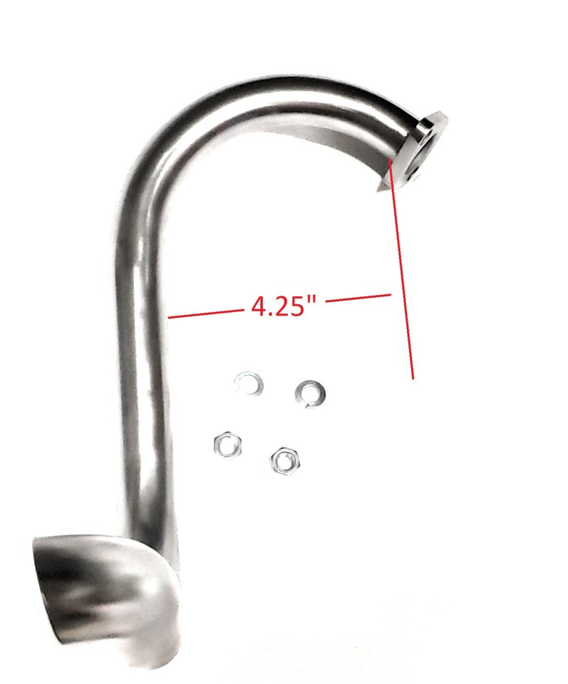 Mini Bike custom Exhaust Header Pipe for Predator 212cc & Honda GX200 ...