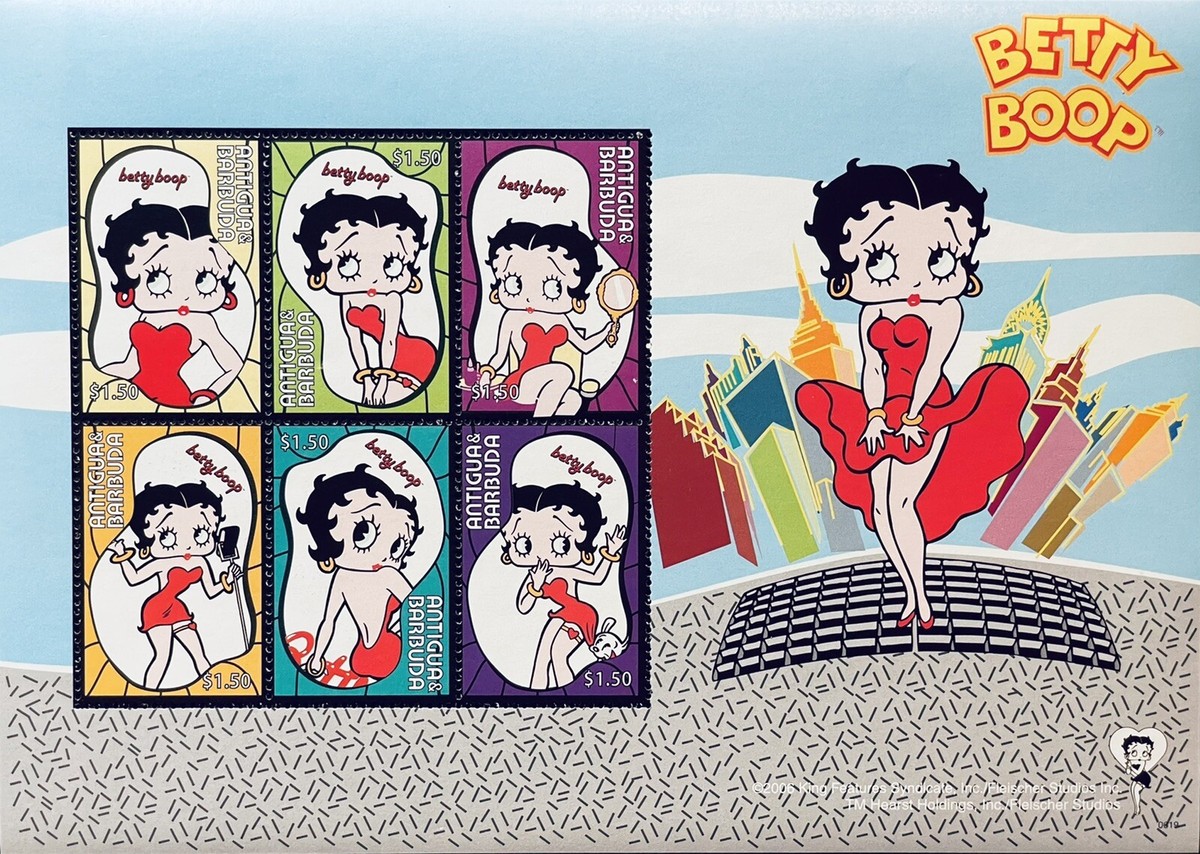 Betty Boop Antigua Betty Boop | Reverse On Glass Painting, Signed