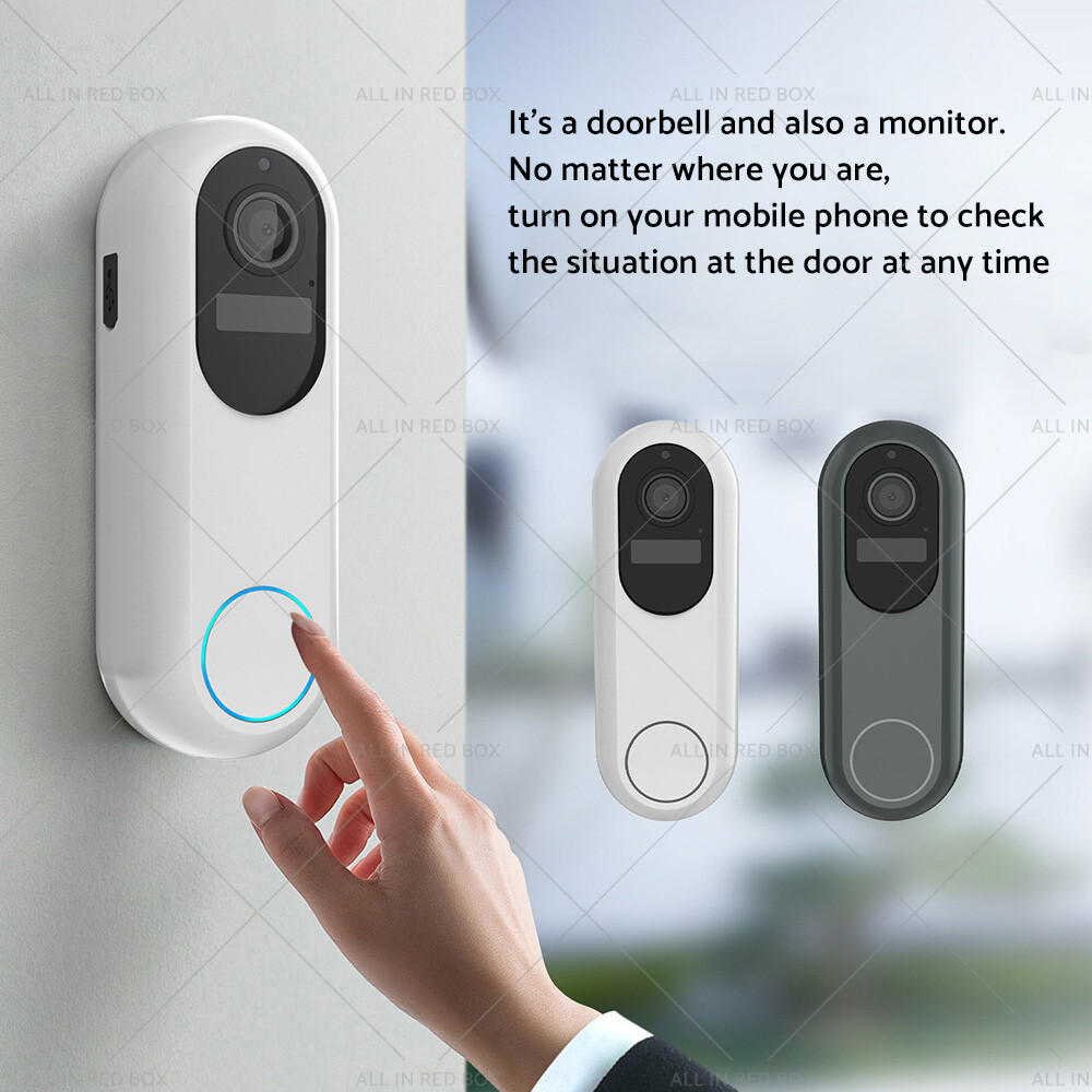 1080P WIFI Doorbell 2.4G & 5G Wireless Video Intercom Security Door ...