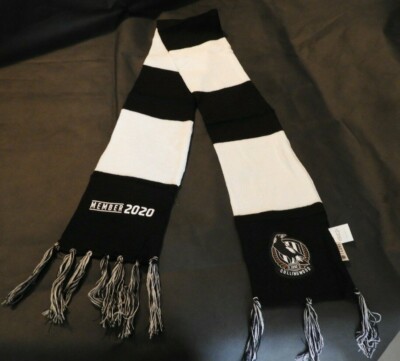 AFL Collingwood Magpies 2020 Member Football Scarf | eBay Australia