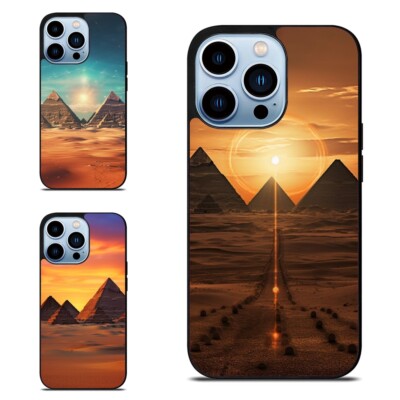 For Samsung A13 A14 A15 A32 A34 A54 Desert pyramids at sunset Scratch ...